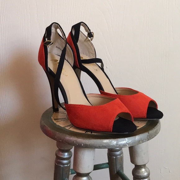 Mixx Shuz | Shoes | Mixx Tangerine Heels | Poshmark